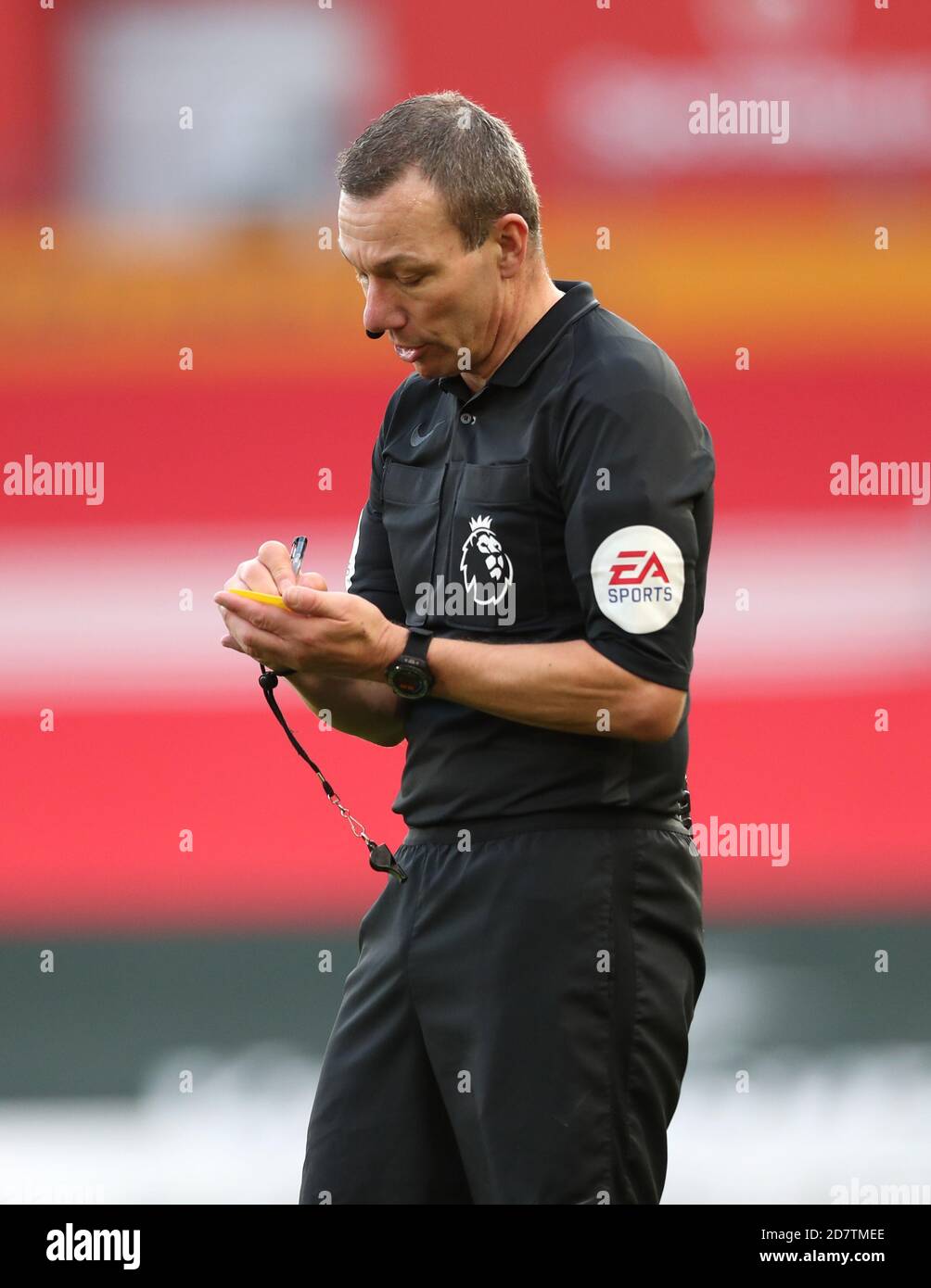 Match referee Kevin Friend during the Premier League match at St Mary's ...