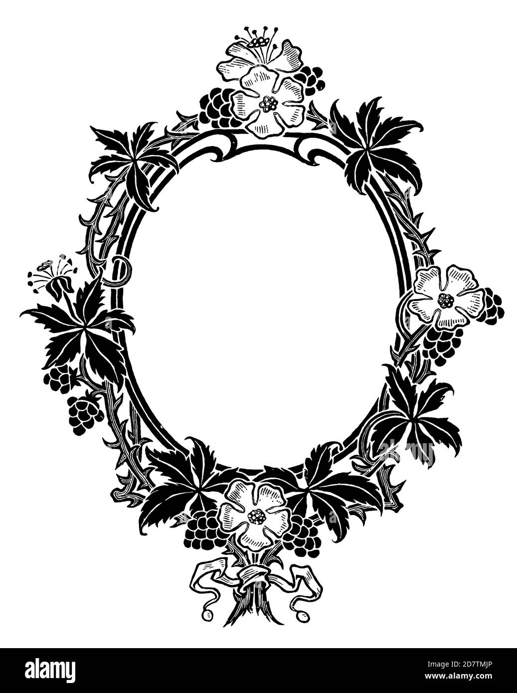 Vintage Decorative Border Frame Design - Antique Classic Typographic ...