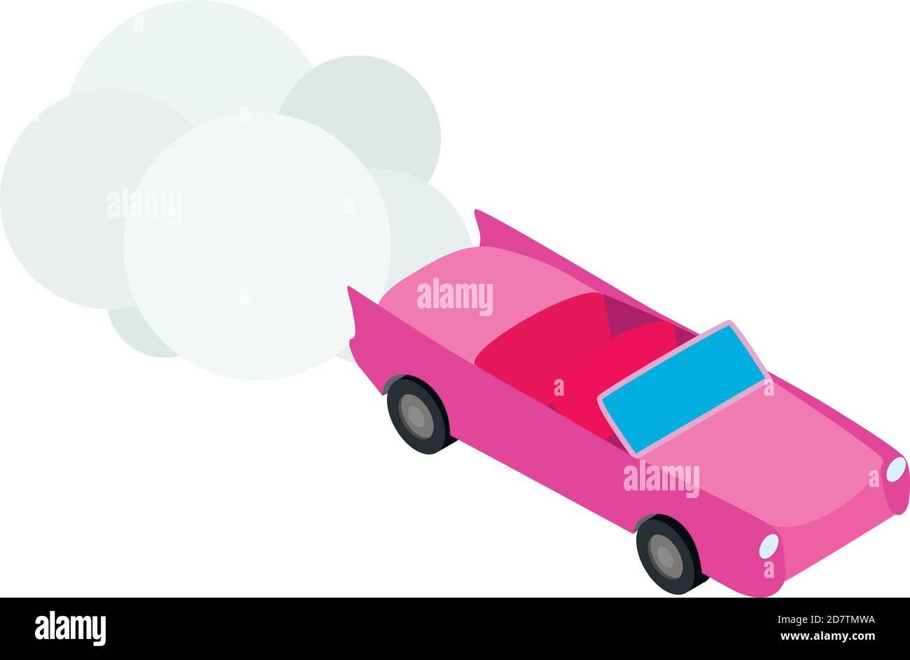 Car pollution icon. Isometric illustration of car pollution vector icon ...