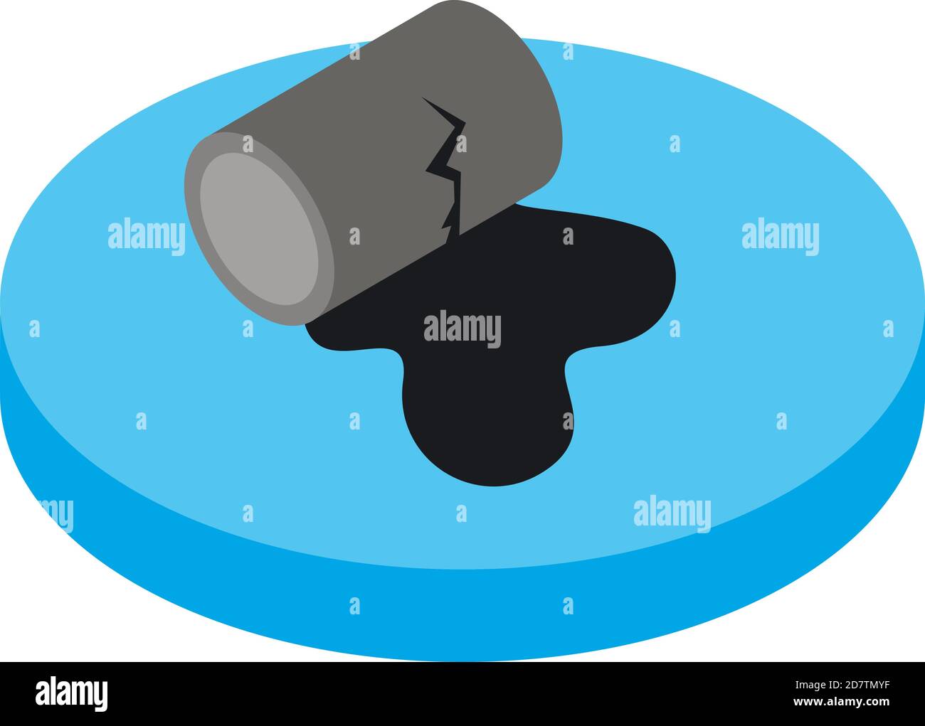 Oil spill icon. Isometric illustration of oil spill vector icon for web ...