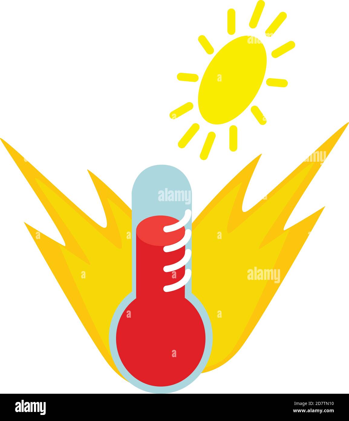 Abnormal heat icon. Isometric illustration of abnormal heat vector icon ...