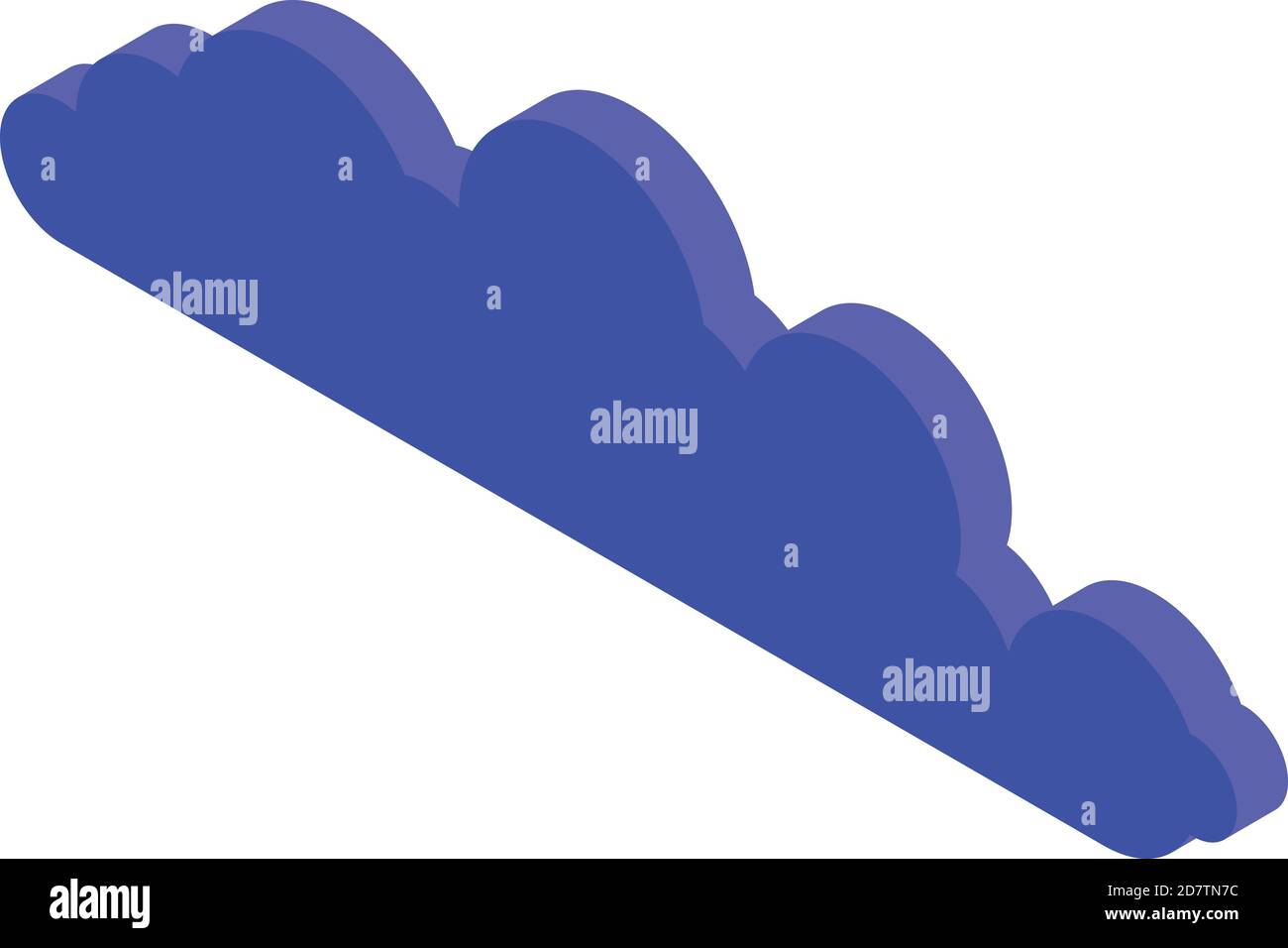 Cloud icon. Isometric of cloud vector icon for web design isolated on ...