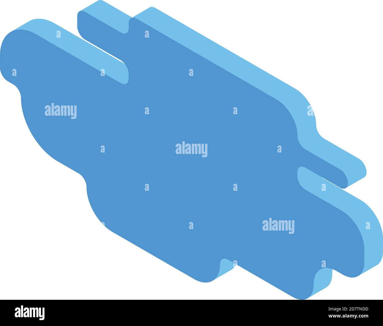 Fluffy cloud icon. Isometric of fluffy cloud vector icon for web design ...