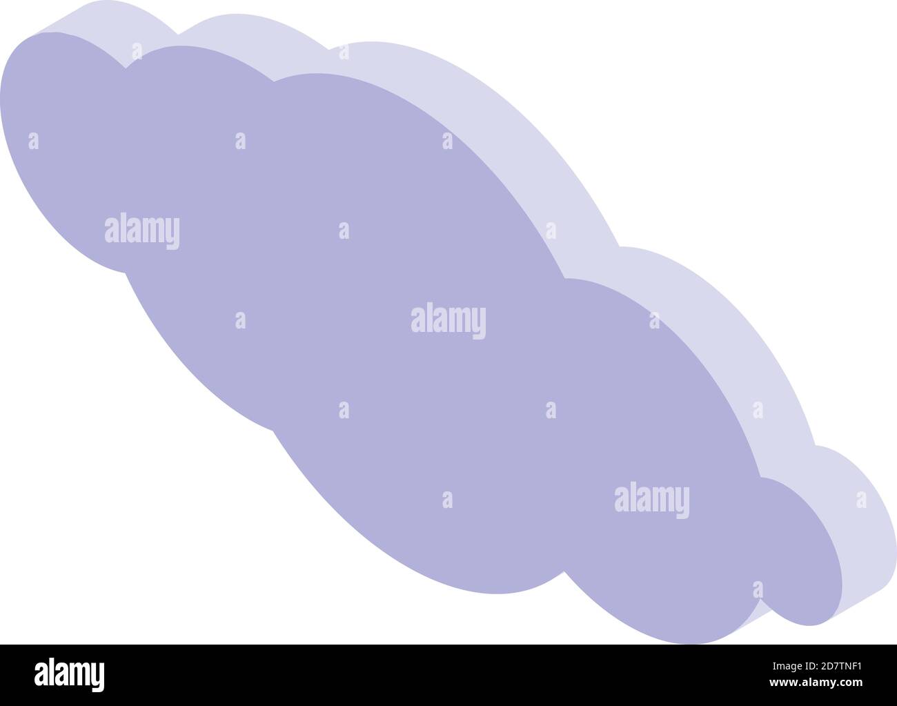 Shape cloud icon. Isometric of shape cloud vector icon for web design ...