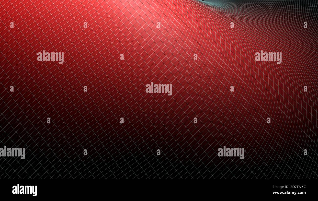 red waving surface background abstract - 3D rendering illustration ...