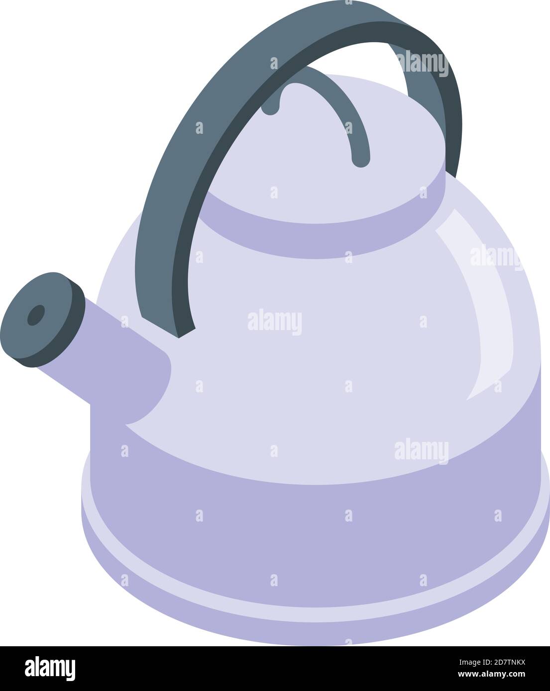 Tea kettle icon. Isometric of tea kettle vector icon for web design ...