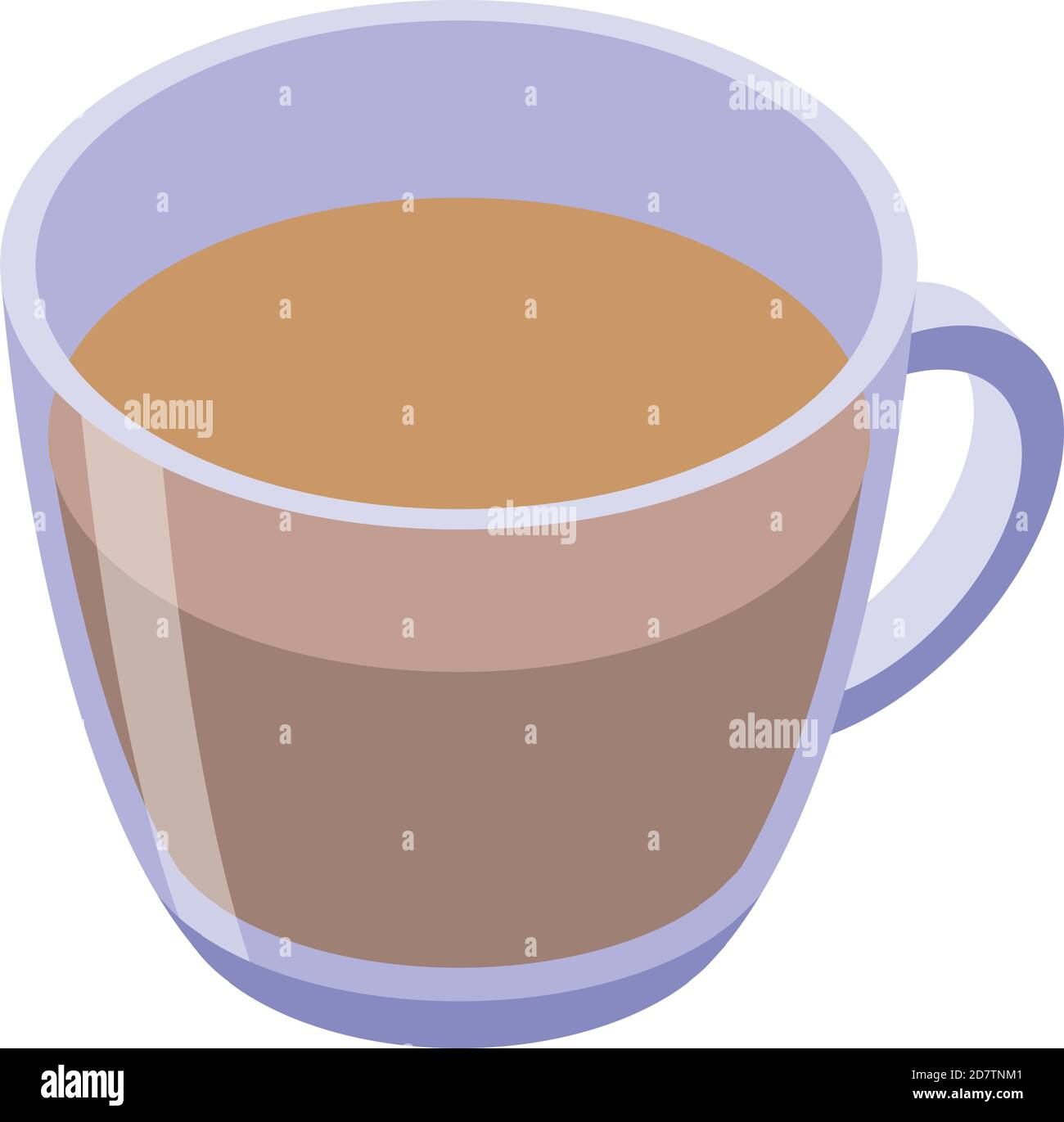 Transparent tea cup icon. Isometric of transparent tea cup vector icon ...