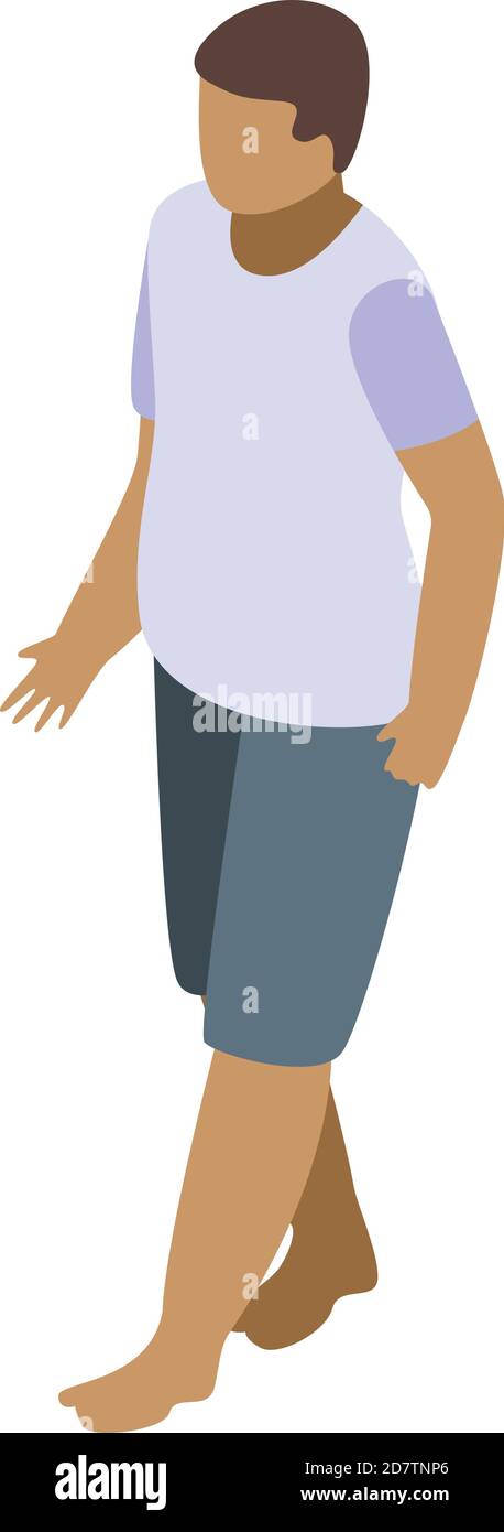African boy icon. Isometric of african boy vector icon for web design ...