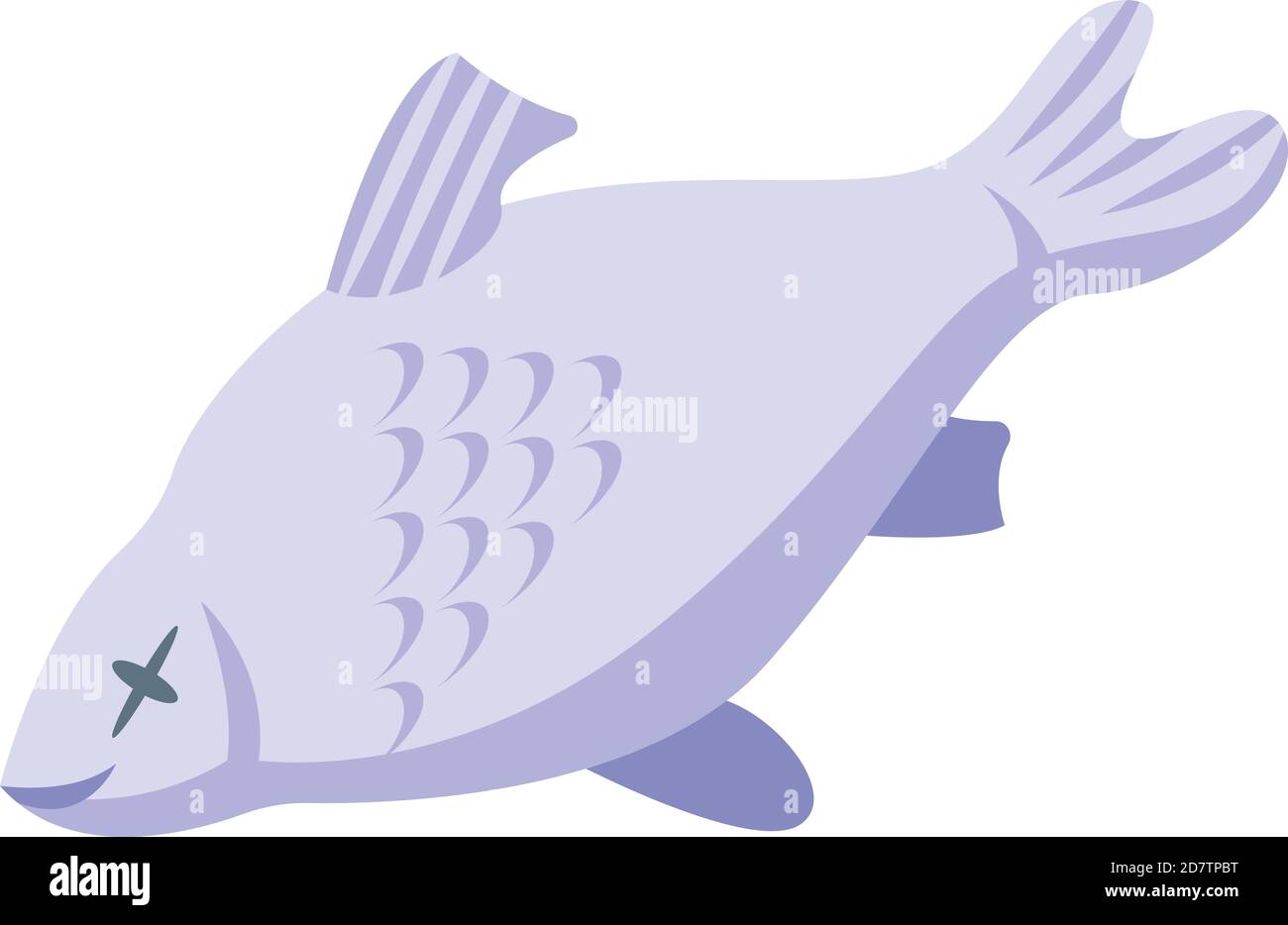 Global warming died fish icon. Isometric of global warming died fish ...