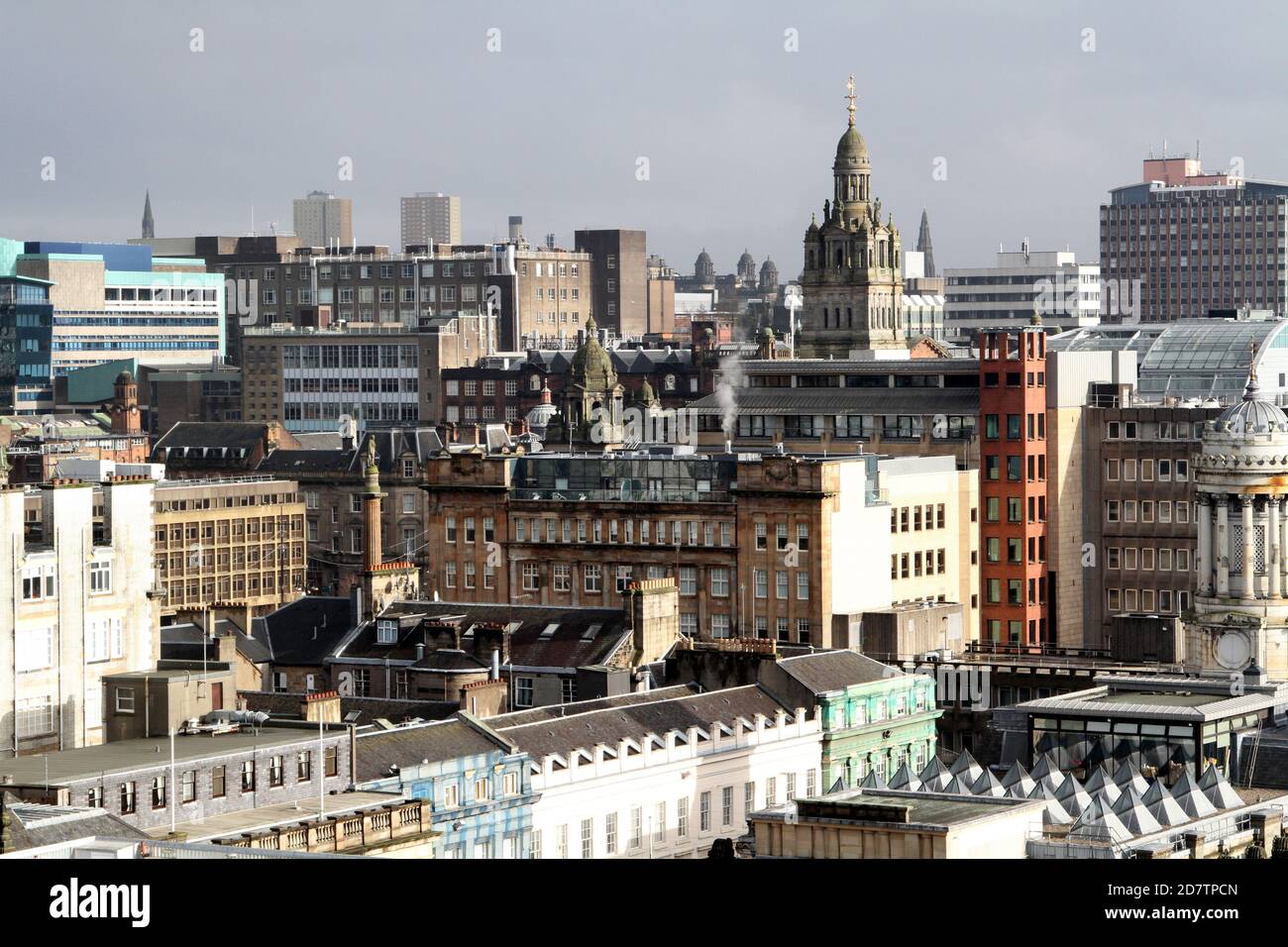 Glasgow View from the top of the lighthouse over Glasgow City Centre ...
