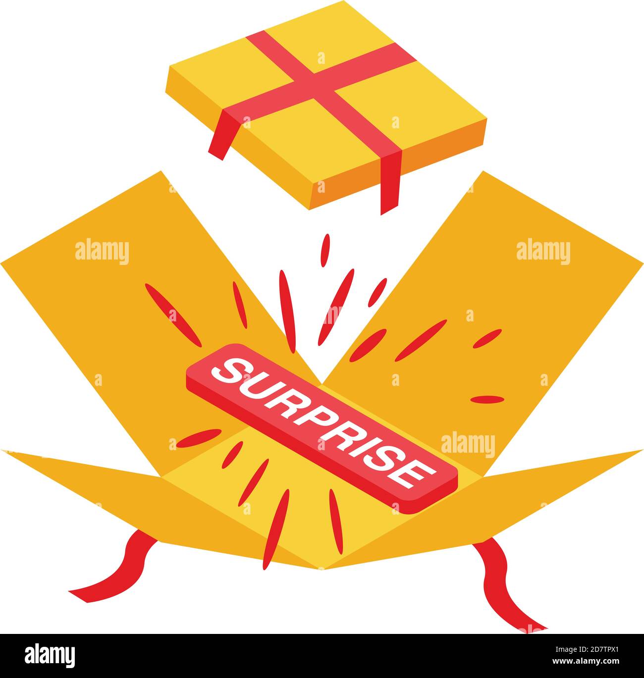 Surprise icon. Isometric of surprise vector icon for web design ...