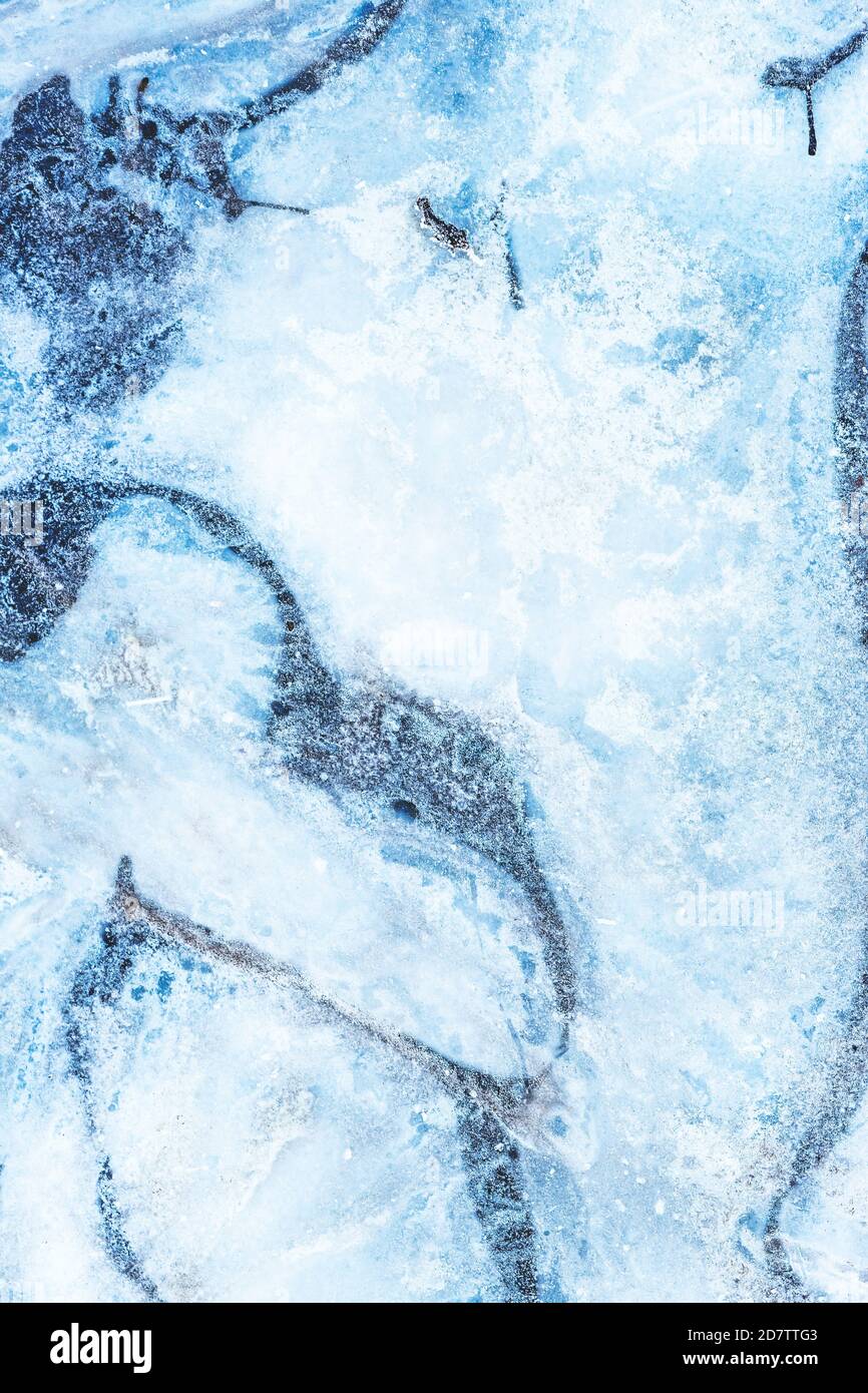 Frozen ice ground surface texture hi-res stock photography and images ...