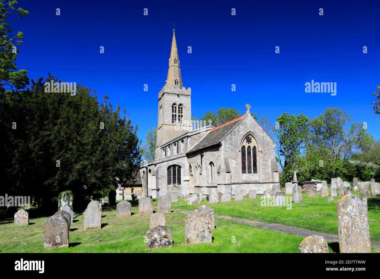 St Michaels church, Great Gidding village, Cambridgeshire; England, UK ...