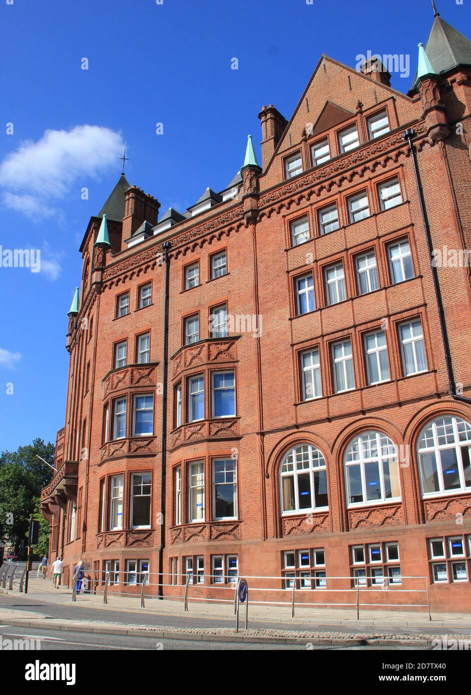 Orange brick building hi-res stock photography and images - Alamy