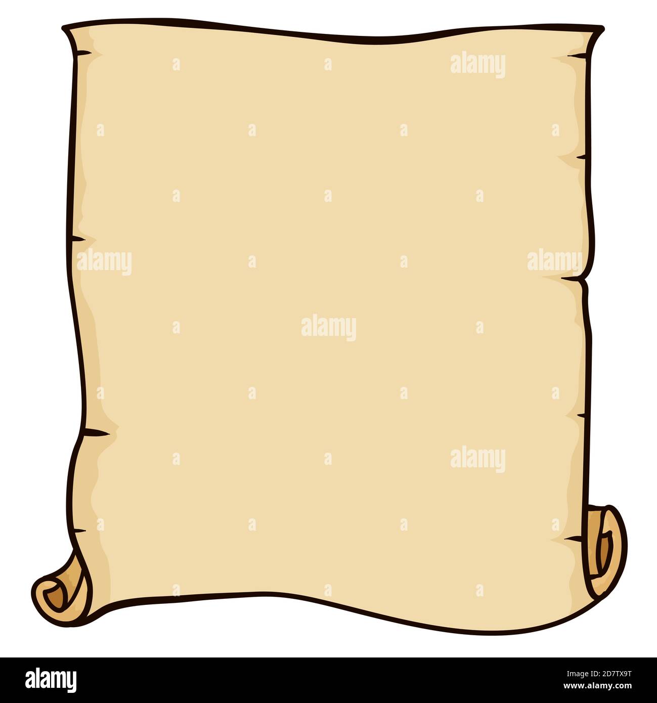 Unrolled scroll template with blank space. Vector illustration over ... Unrolled scroll template with blank space. Vector illustration over ...