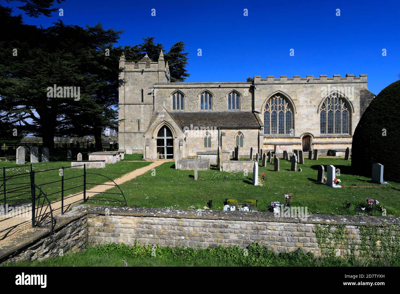 St Marys church, Marholm village, Cambridgeshire, England, UK Stock ...