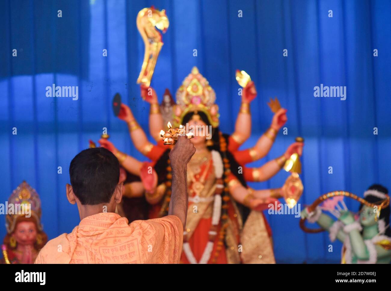 Navami puja hi-res stock photography and images - Alamy
