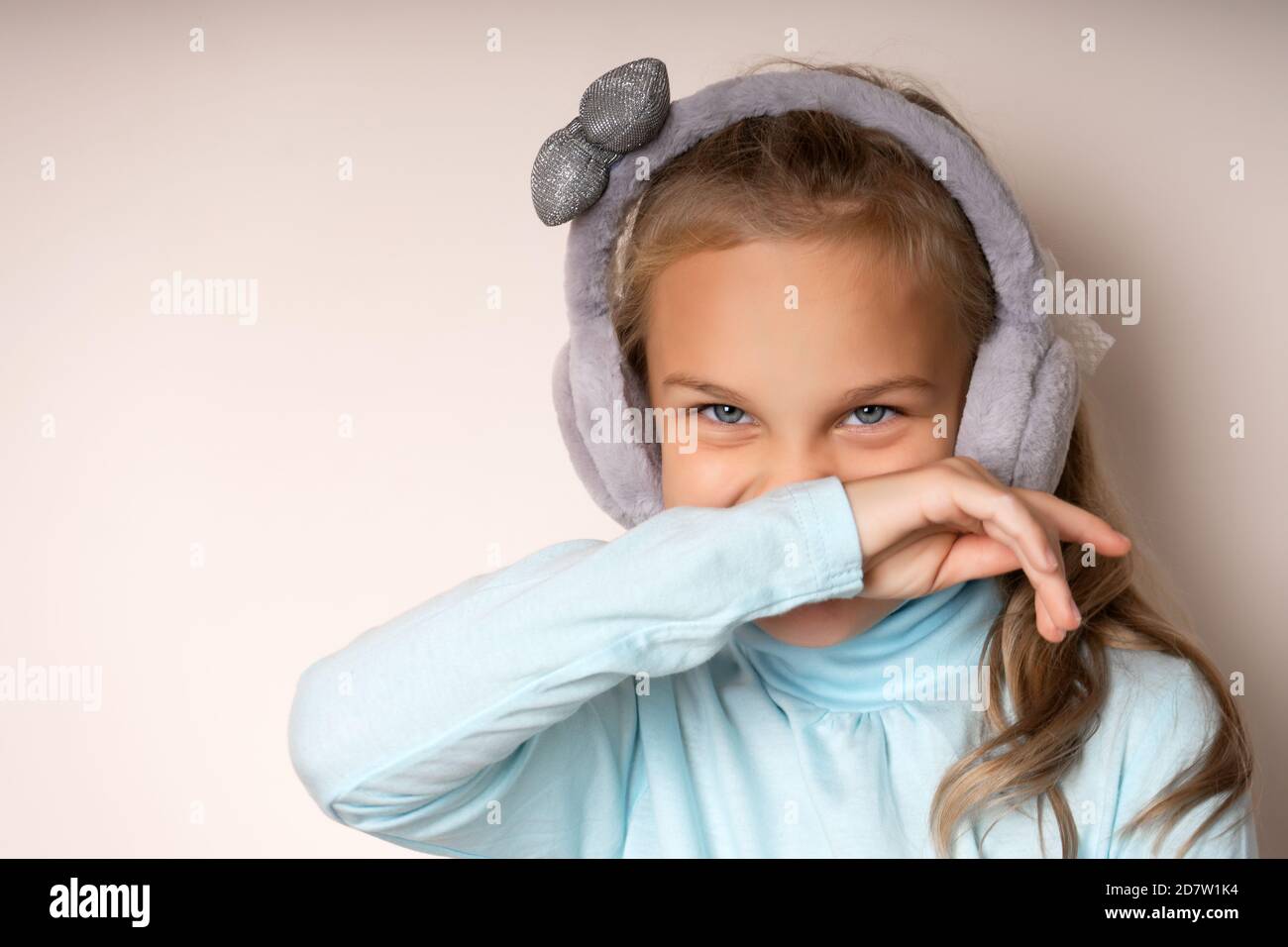 Woman with nose allergy Stock Photo - Alamy
