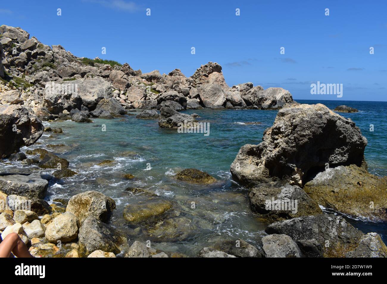 Very clean beach with a stunning crystal water during a warm summer day ...