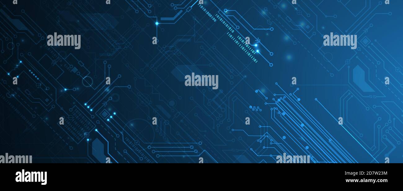 Abstract circuit board futuristic technology processing business background Stock Vector Image ...