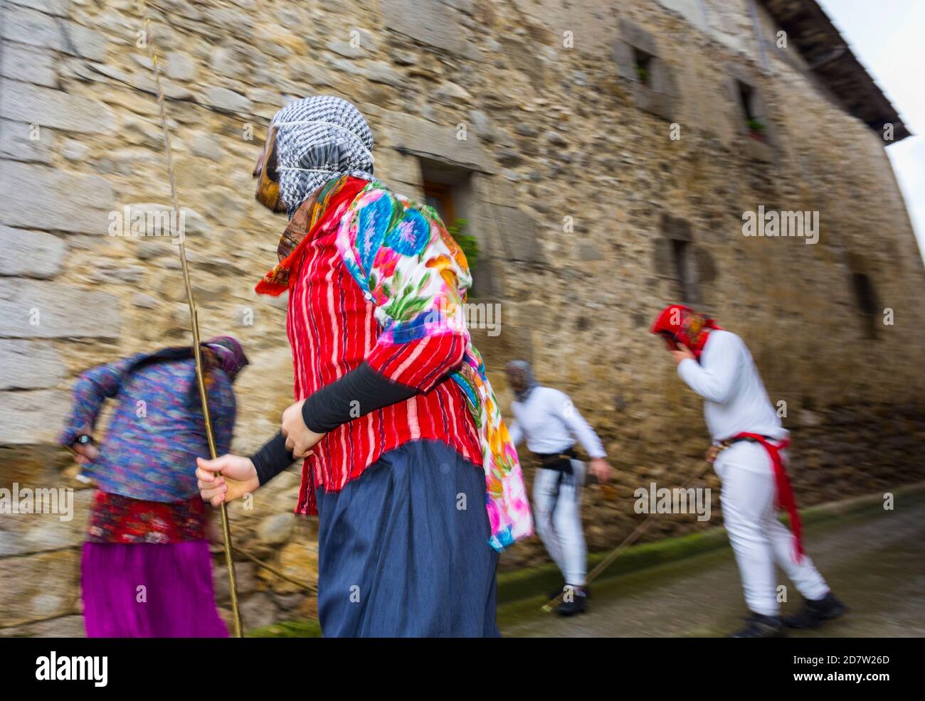 Carnival in Unanu, Ergoyena valley, Navarra, Spain, Europe Stock Photo ...