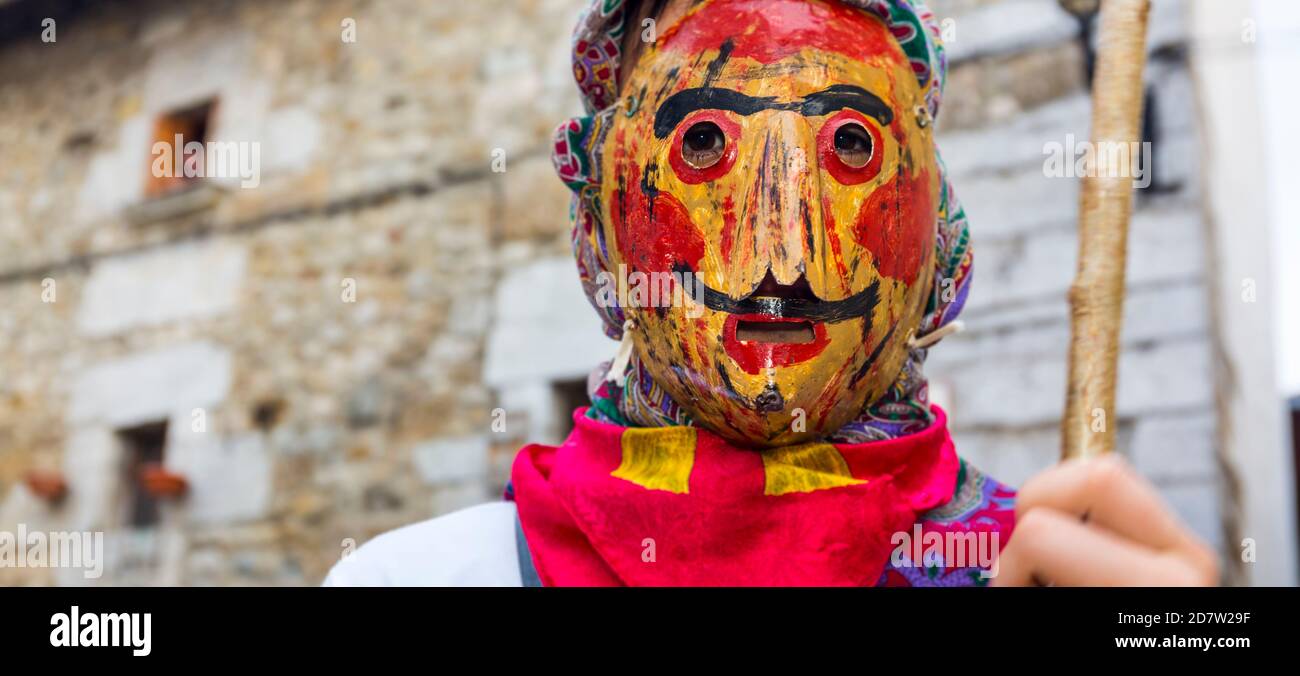 Carnival in Unanu, Ergoyena valley, Navarra, Spain, Europe Stock Photo ...