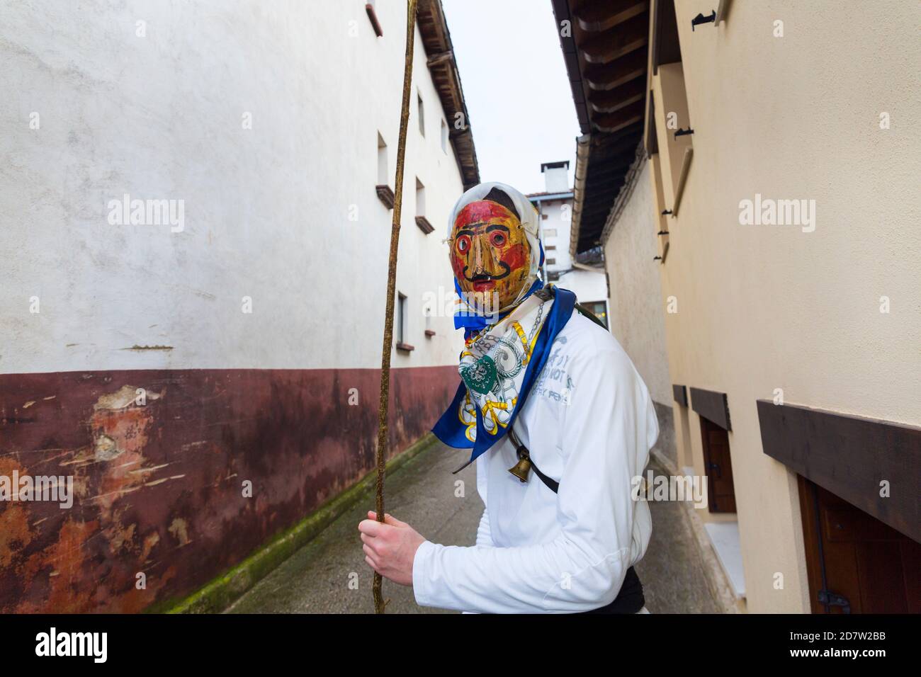 Carnival in Unanu, Ergoyena valley, Navarra, Spain, Europe Stock Photo ...