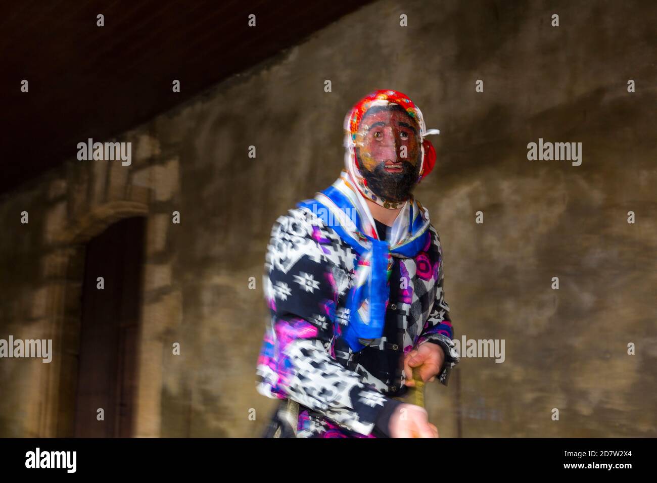 Carnival in Unanu, Ergoyena valley, Navarra, Spain, Europe Stock Photo ...