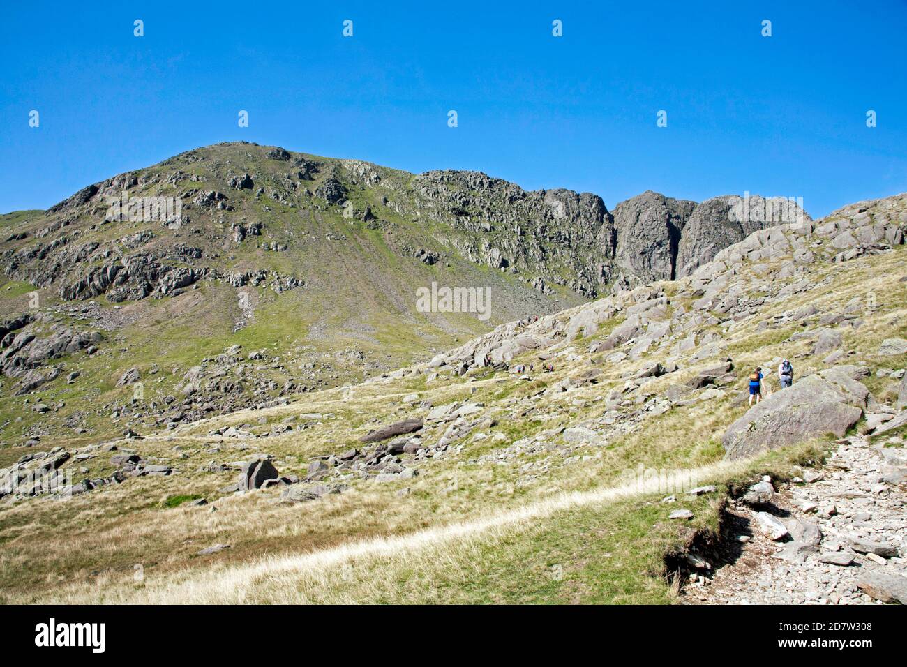 Brown Pike Buck Pike and Dow Crag viewed from the Walna Scar Rd Old Man ...