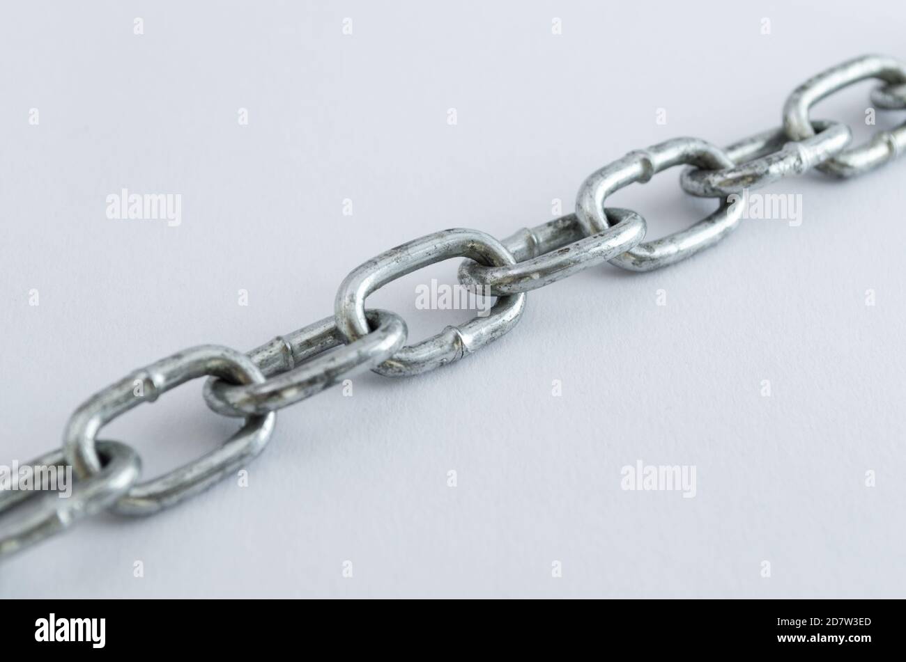 Metal chain isolated on a white background Stock Photo - Alamy