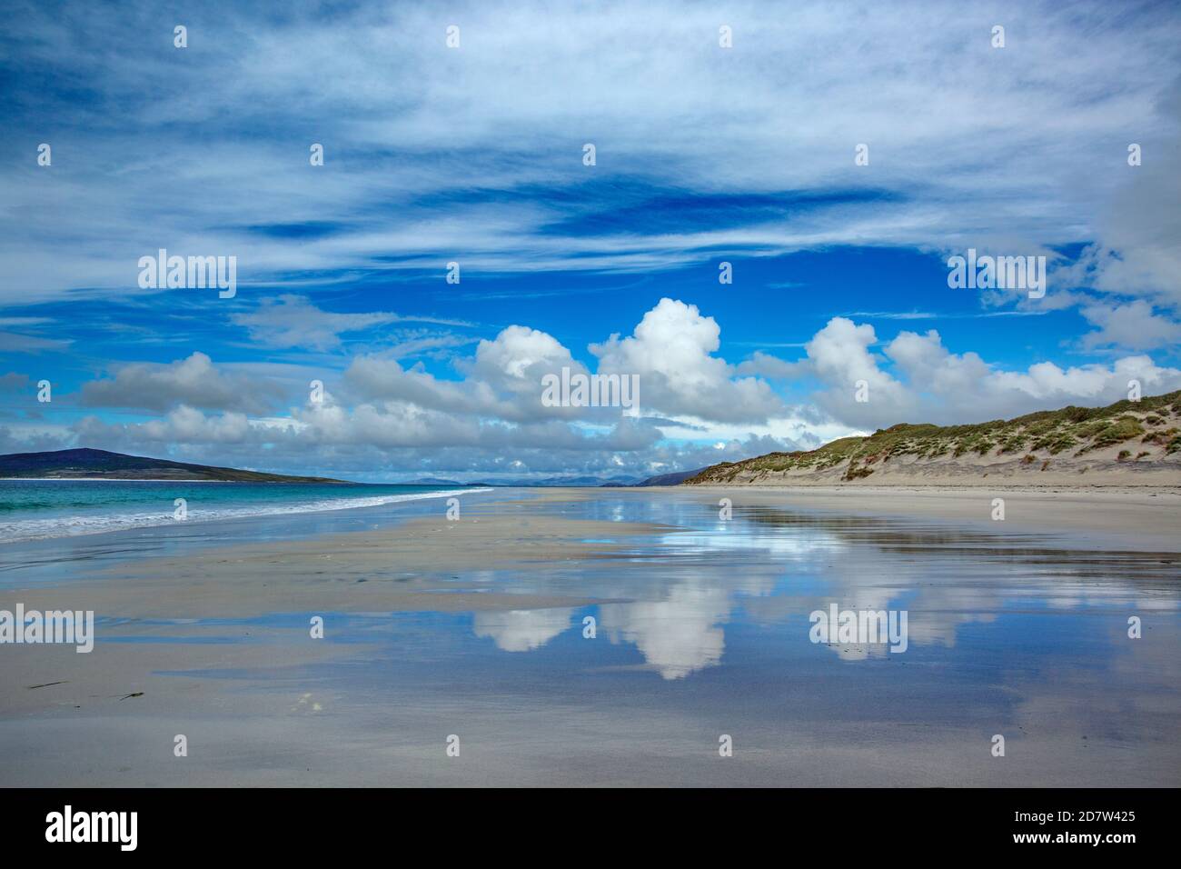 Beach and sea at Traigh lar North Uist Hebrides Stock Photo - Alamy