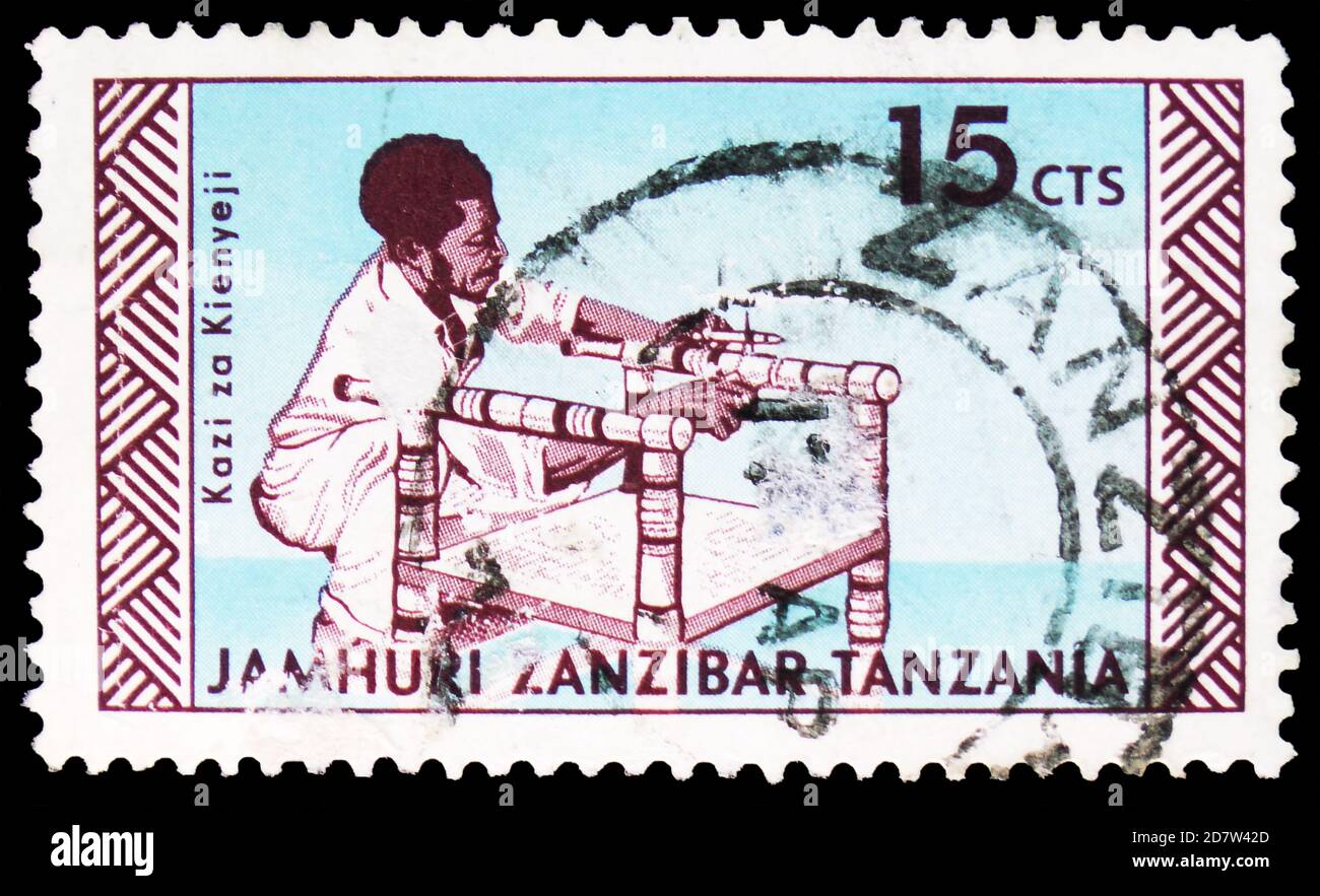 Zanzibar stamp hi-res stock photography and images - Alamy