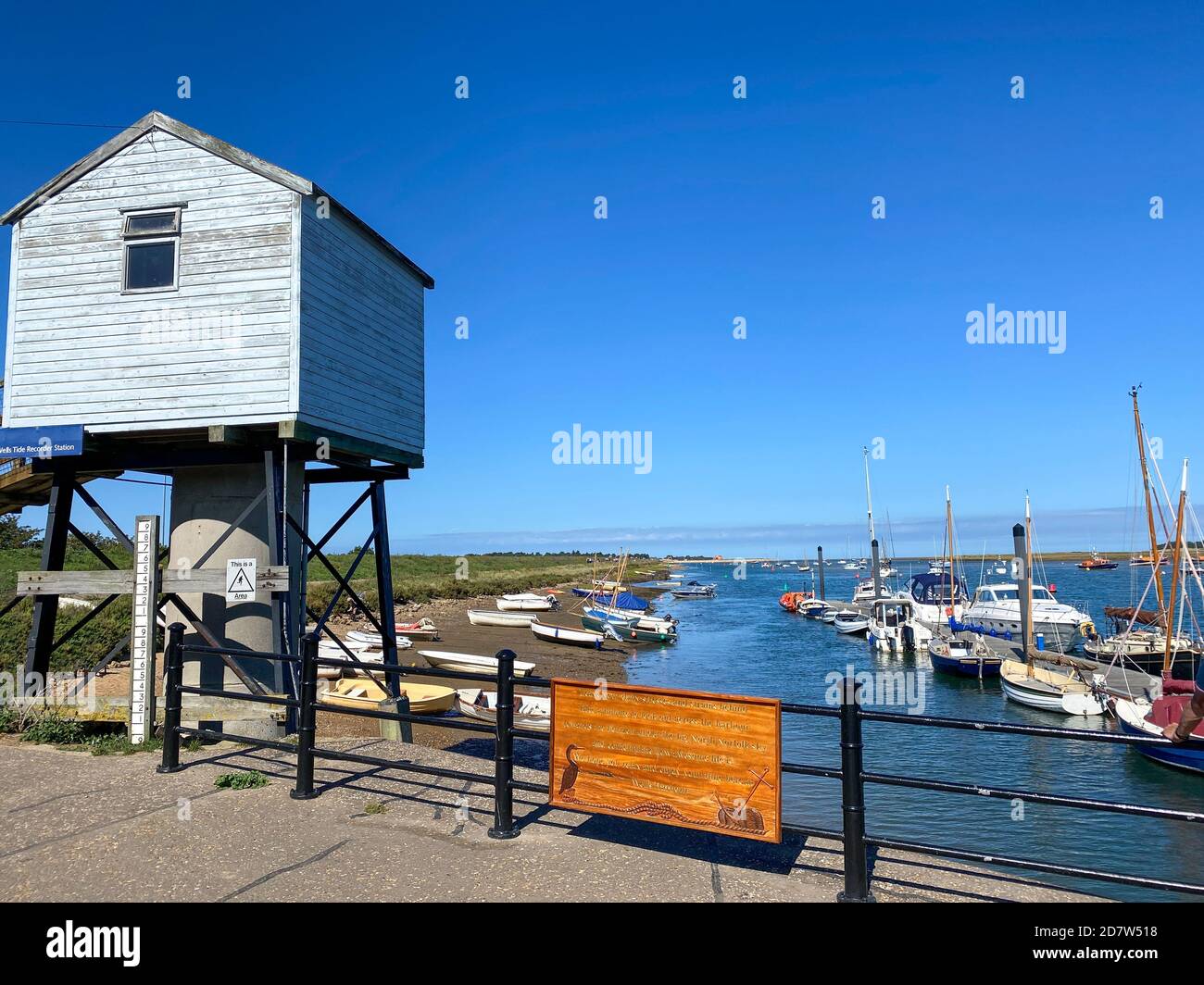 Tidal sea harbour at Wells next the Sea in Norfolk, UK Stock Photo - Alamy