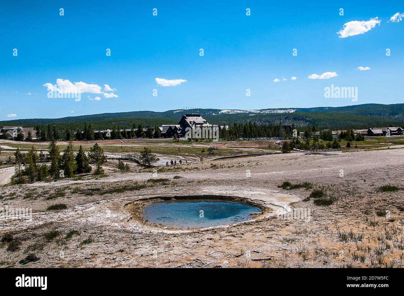 one of the geothermal pools of Yellowstone National Park. Yellowstone ...