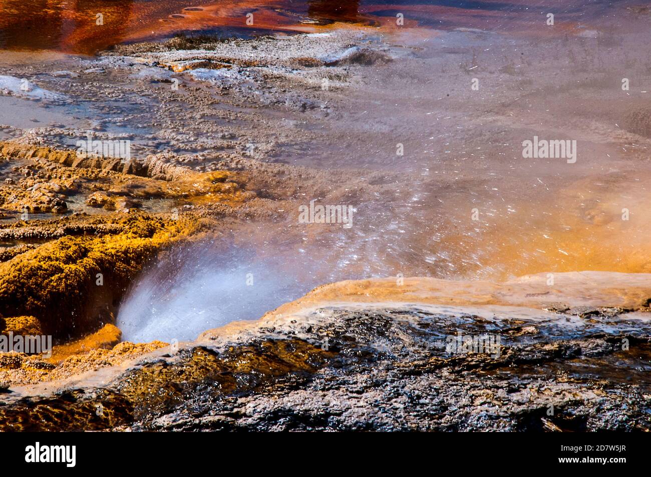 one of the geothermal pools of Yellowstone National Park. Yellowstone ...