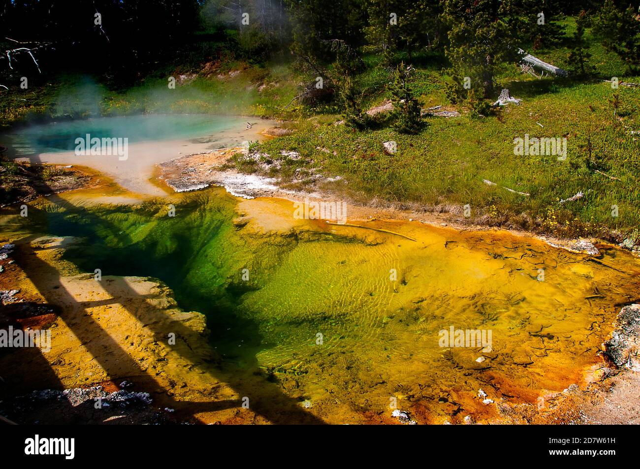 one of the geothermal pools of Yellowstone National Park. Yellowstone ...