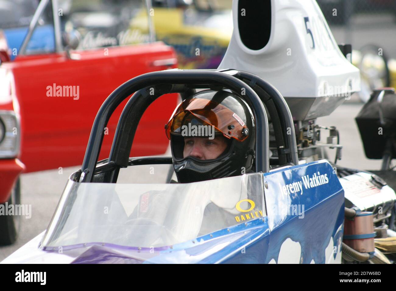 Drivers in line to get staging lanes. Then it's to the line for a ...