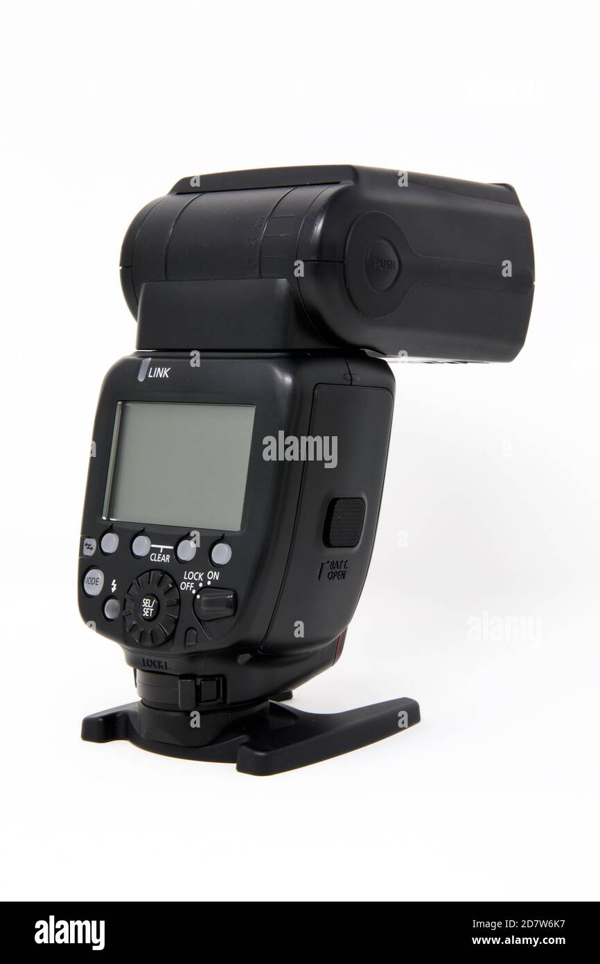 Canon flash gun hi-res stock photography and images - Alamy