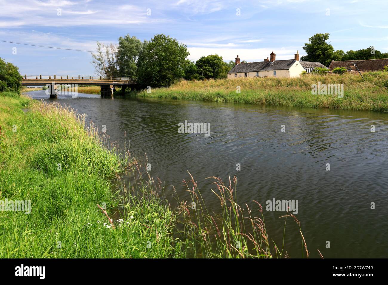 The New Bedford river, Sutton In The Isle village, Cambridgeshire ...