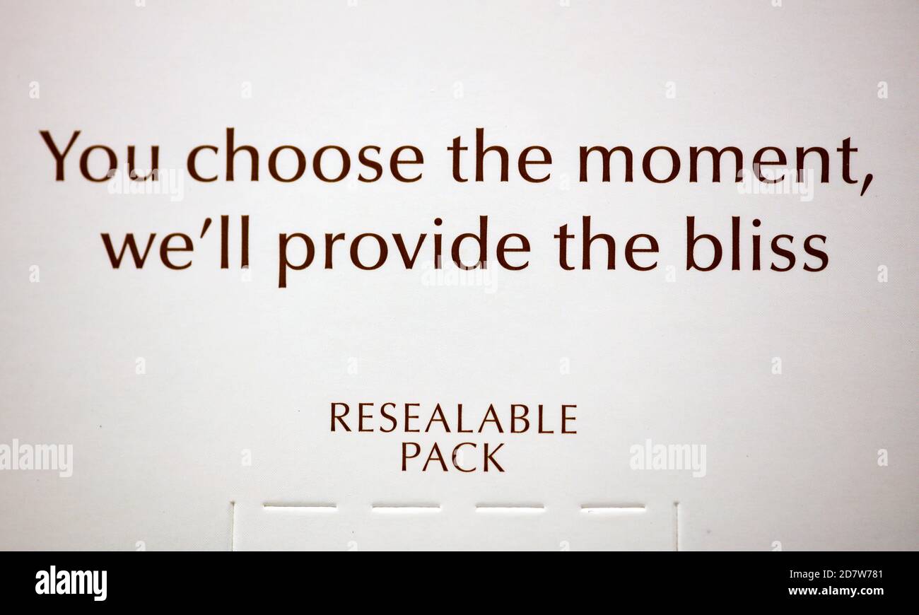 Slogan on Lindt Lindor Truffles - You choose the moment, we’ll provide ...