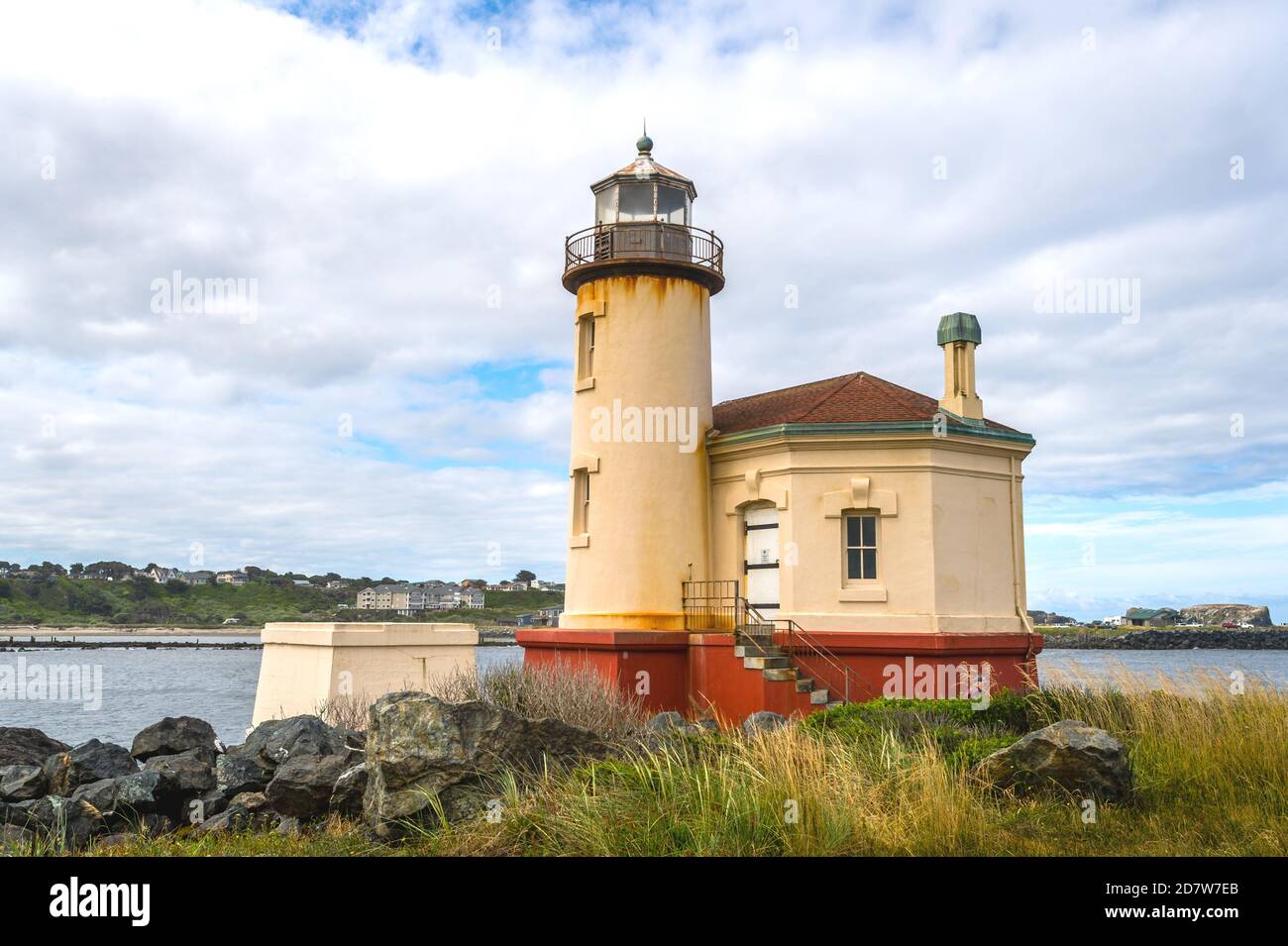 Coquille River Lighthouse, Oregon-USA Stock Photo - Alamy