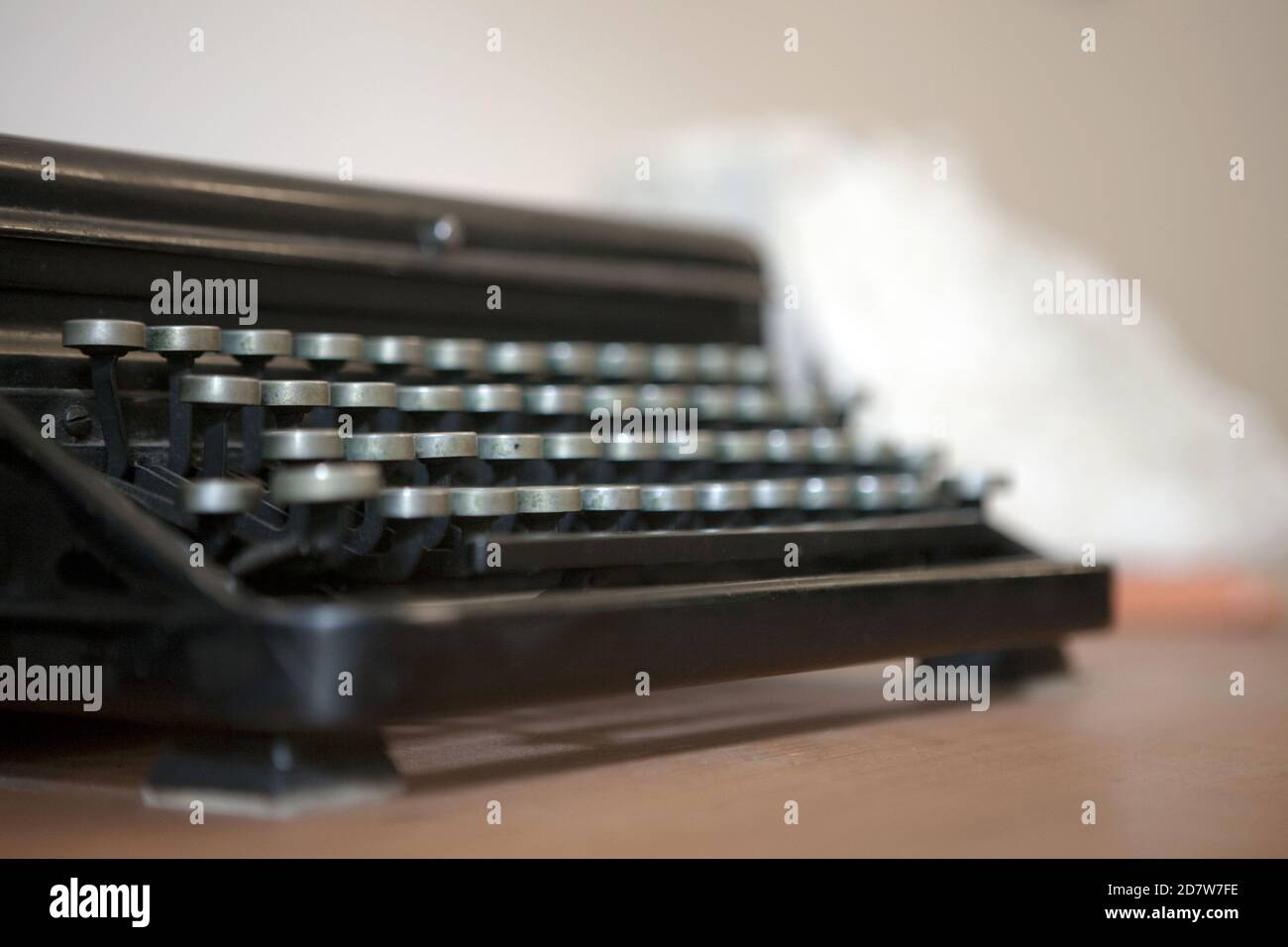 typing machine retro device - Close up of the letters on an old ...