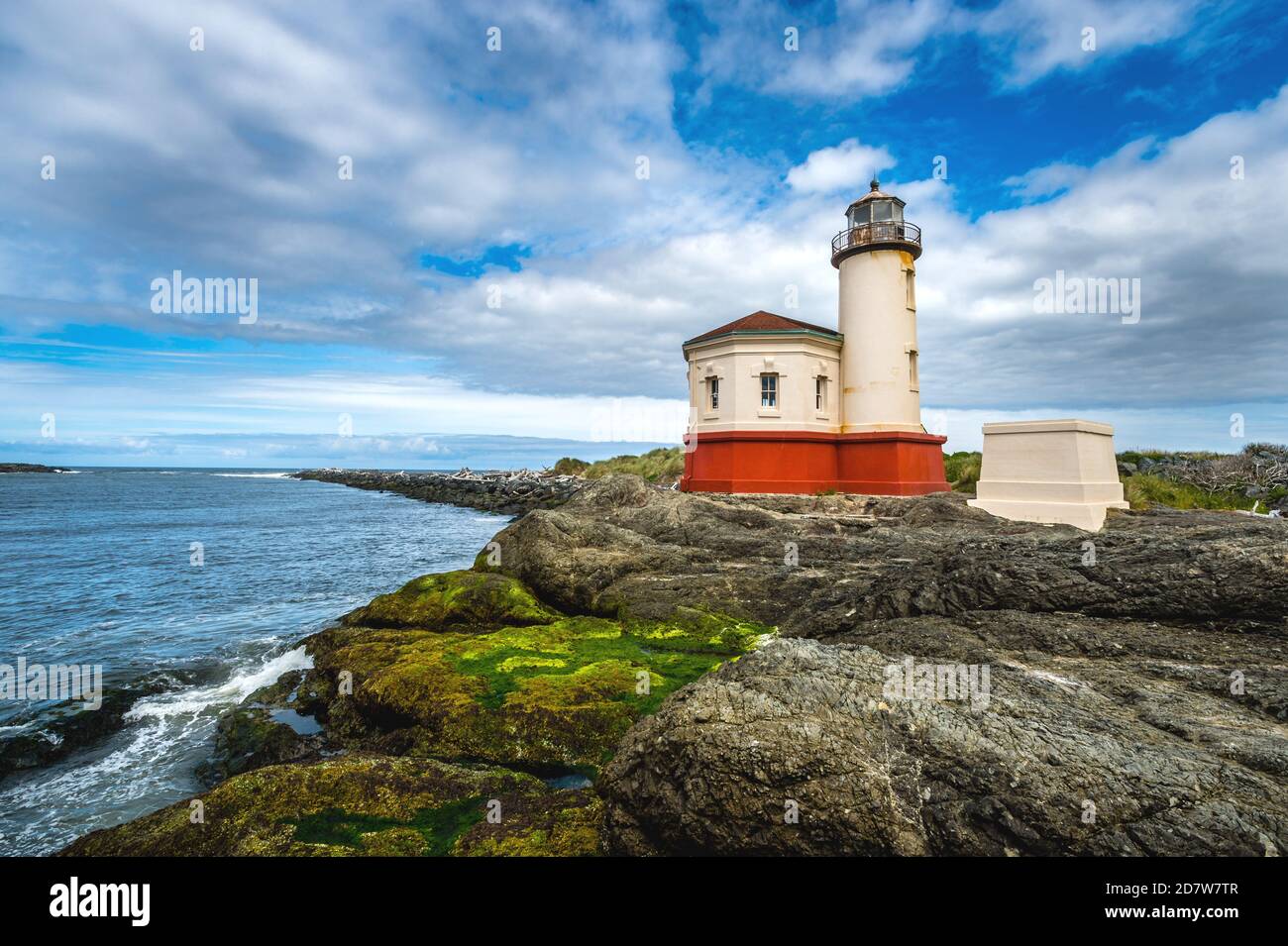 Coquille River Lighthouse, Oregon-USA Stock Photo - Alamy