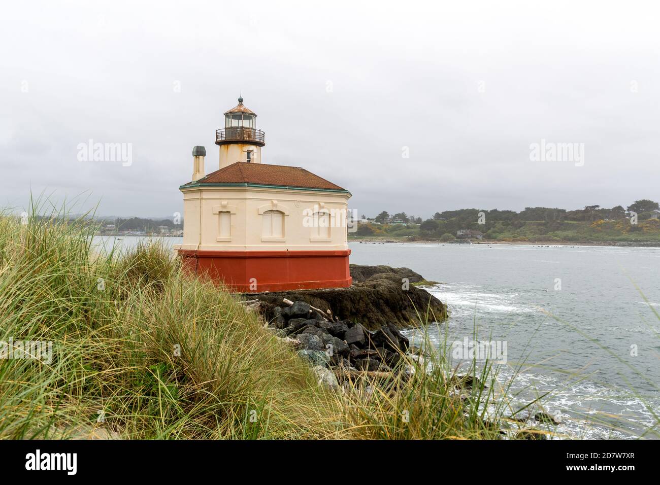 Coquille River Lighthouse, Oregon-USA Stock Photo - Alamy