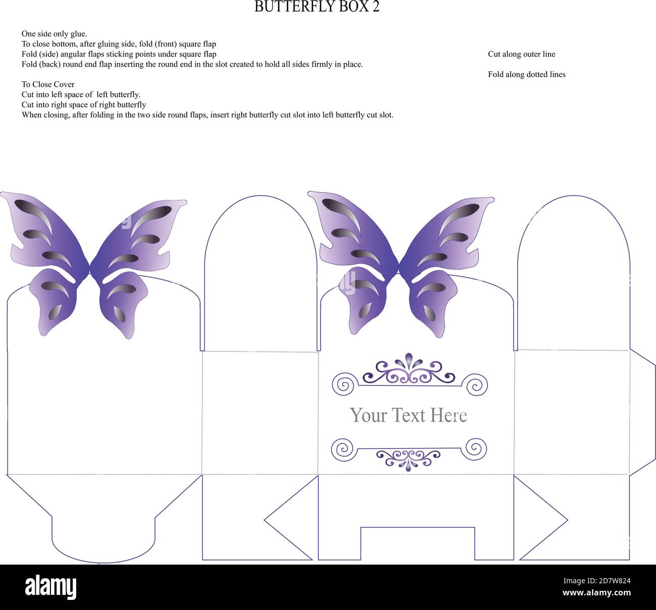 Butterfly Box Template at Natasha Moulton blog