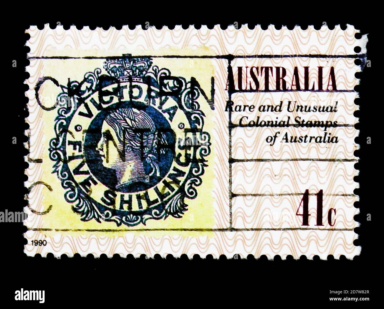 Queen victoria postage stamp australia hi-res stock photography and ...