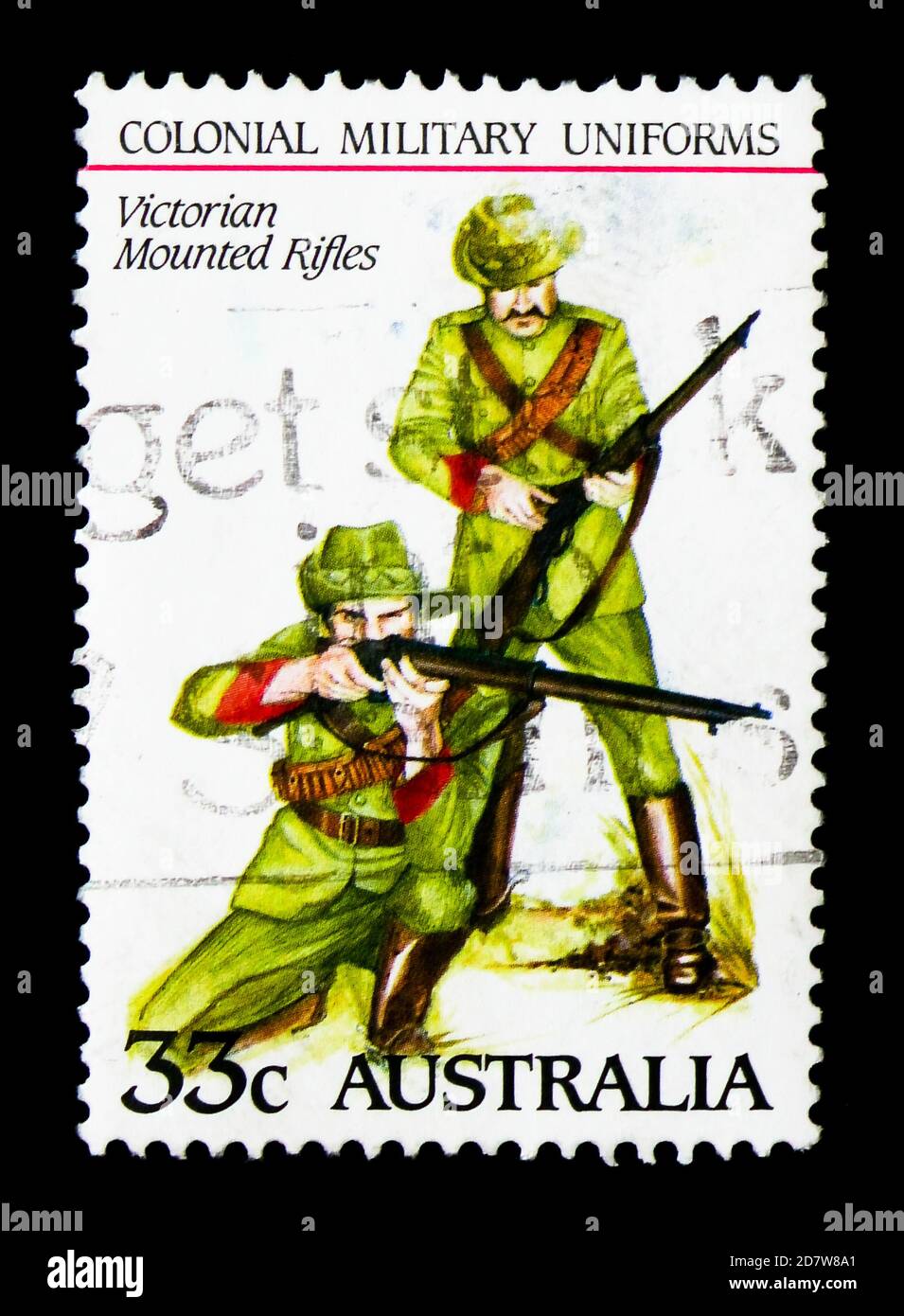 MOSCOW, RUSSIA - MARCH 28, 2018: A stamp printed in Australia shows ...