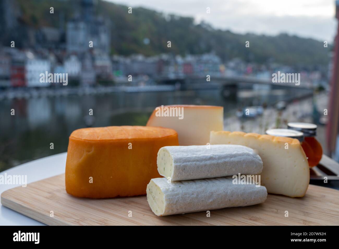 Cheese collection, tasty Belgian abbey cheeses made with brown trappist ...