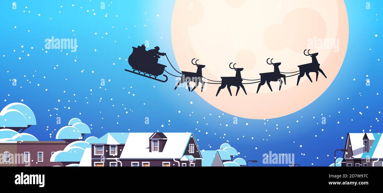 Flying sledge Stock Vector Images - Alamy