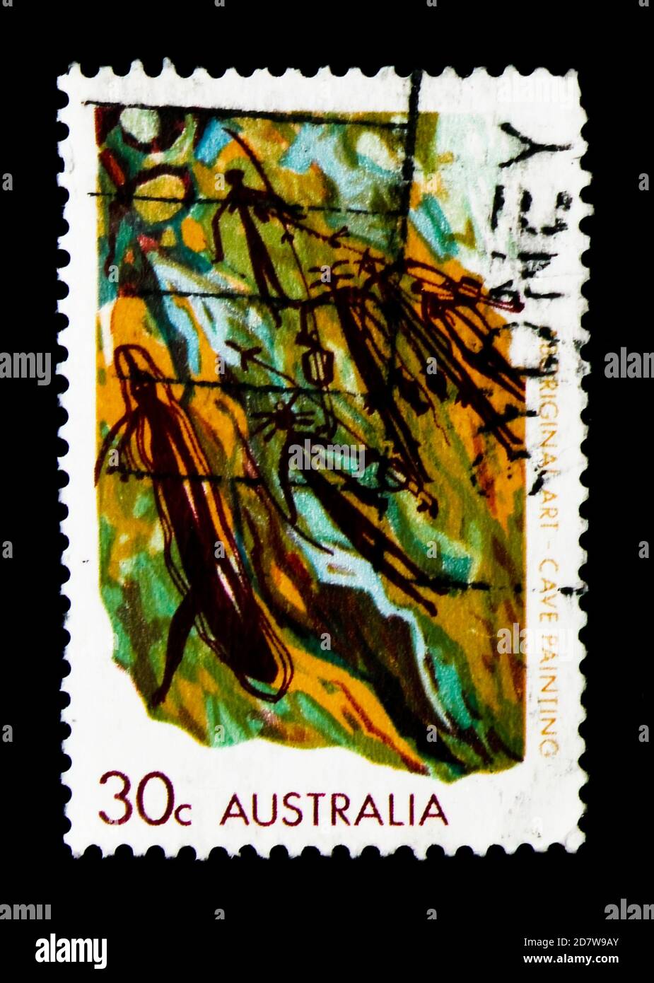 Aboriginal art australia postage stamp hi-res stock photography and ...